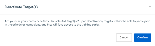 Adding, editing, and deleting targets