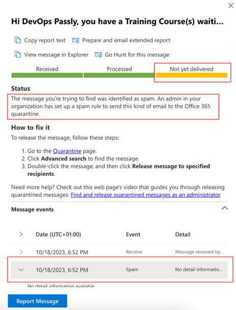 Resolving BullPhish ID email deliverability conflicts in Microsoft 365